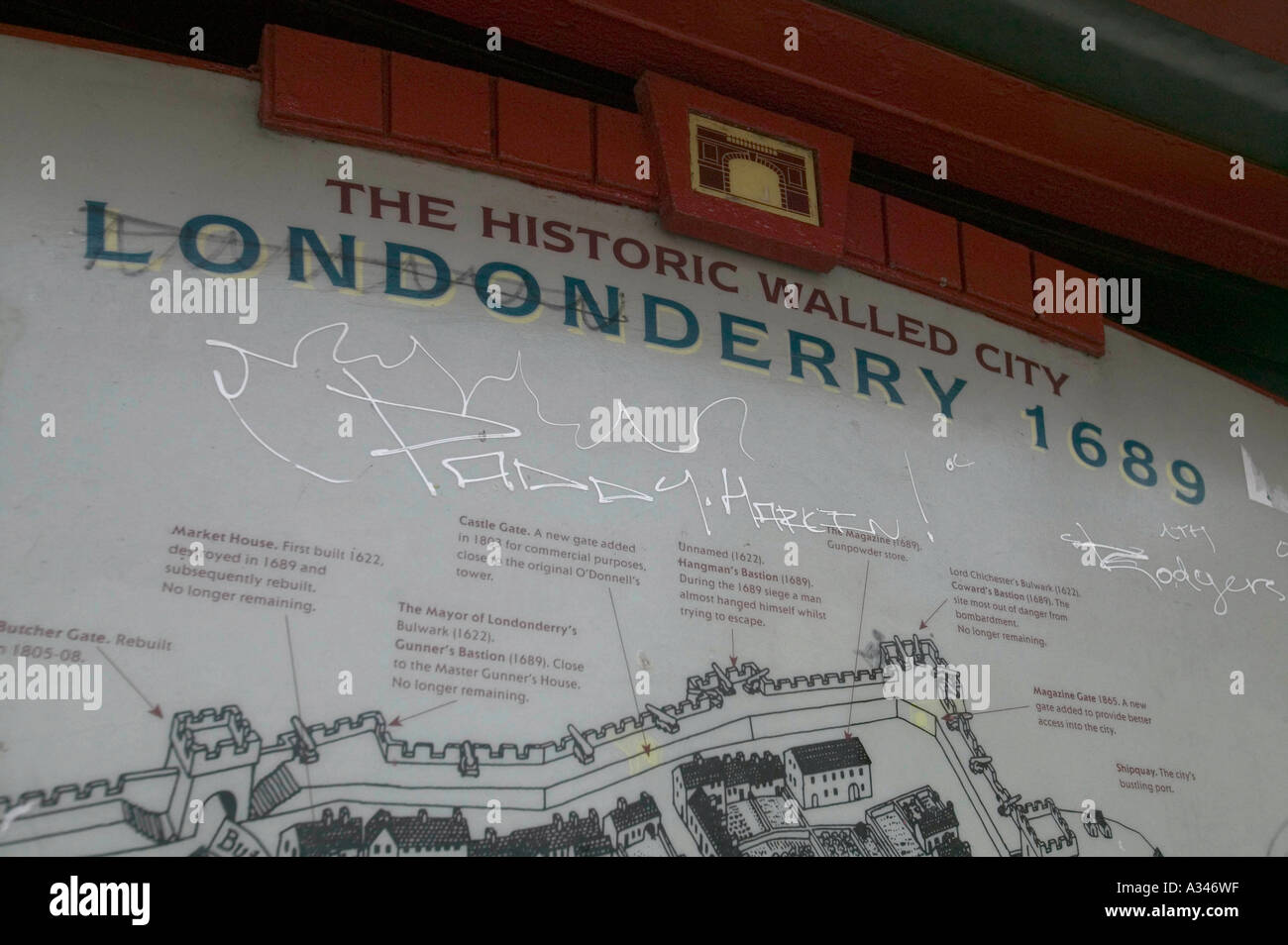 Map of londonderry hi-res stock photography and images - Alamy