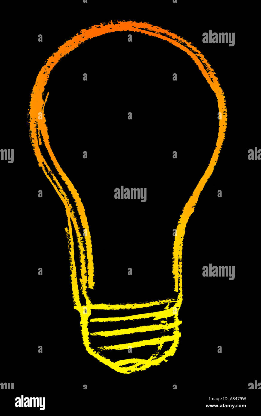 Light bulb concept illustration Stock Photo - Alamy