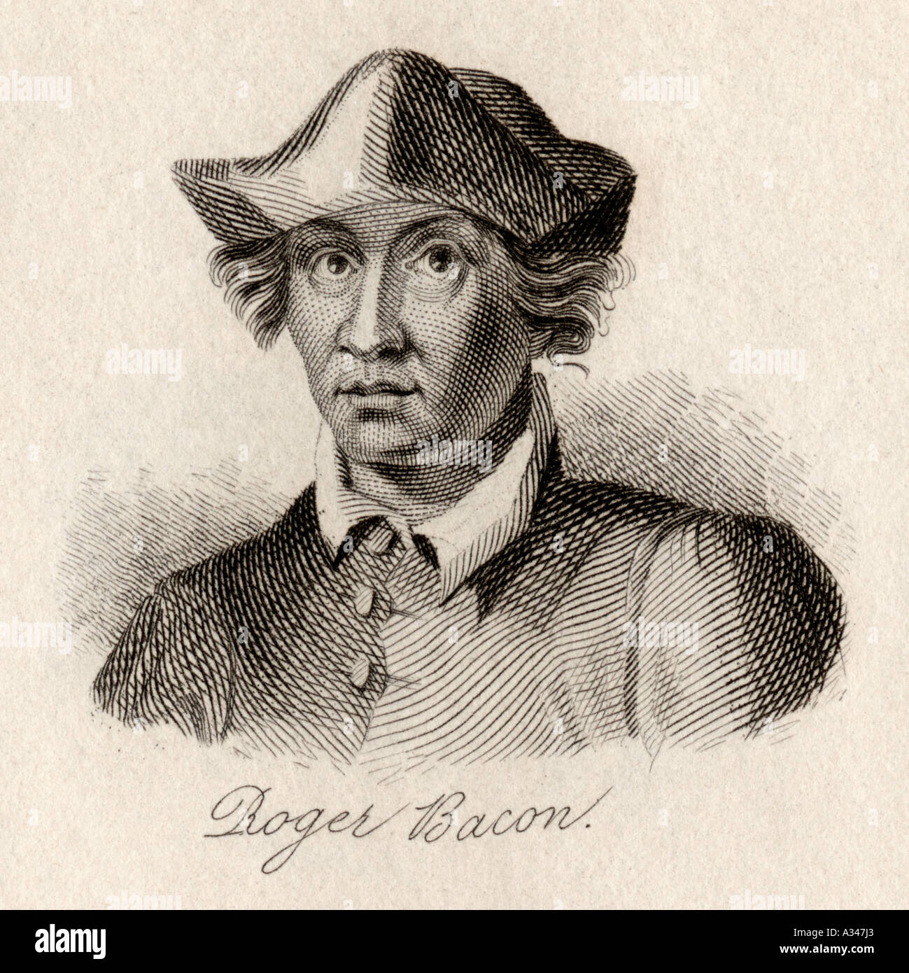 Roger Bacon c 1214 1294 English philosopher and Franciscan friar Stock ...