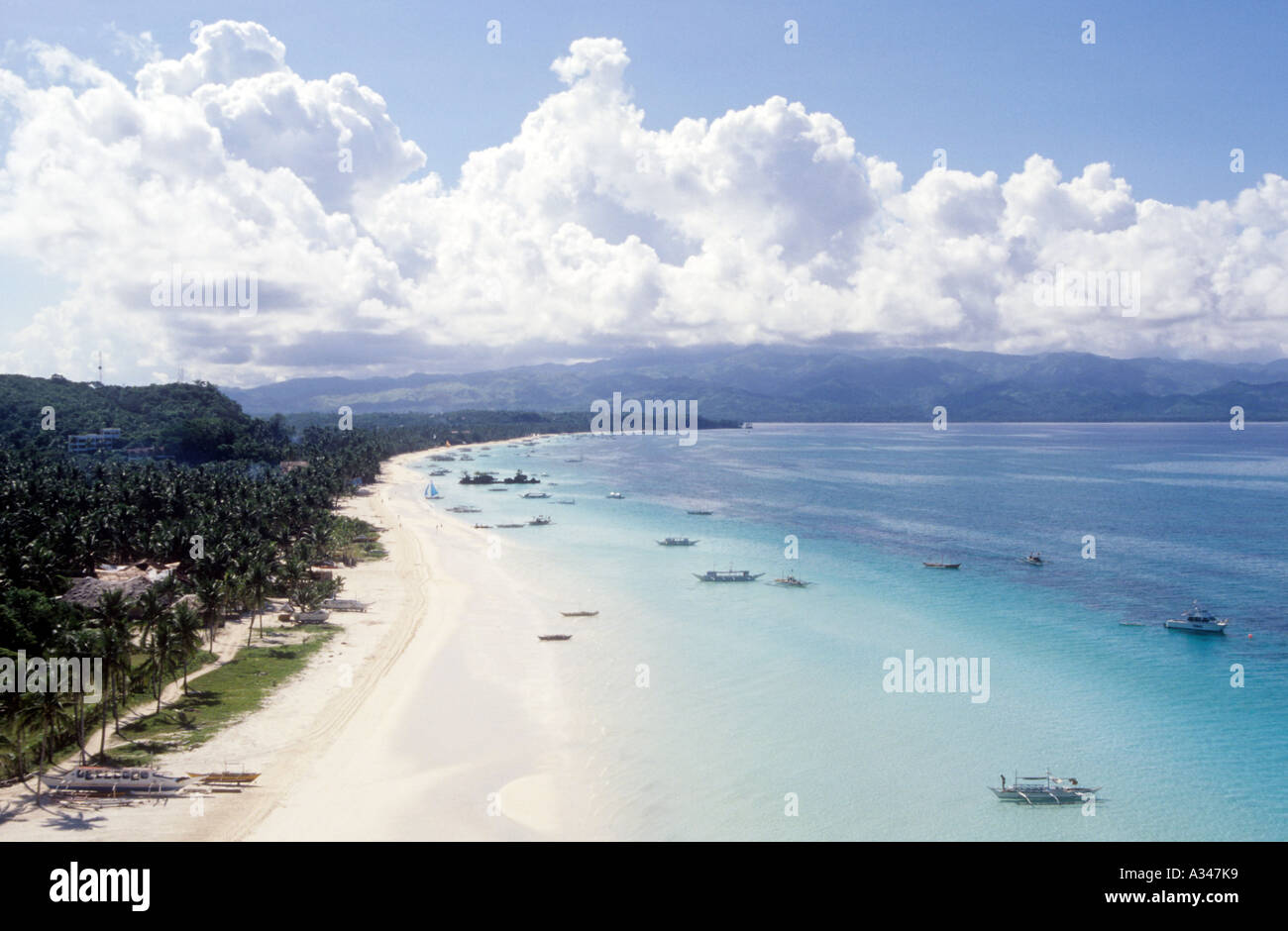 Boracay island in the Philippines has one of the finest white sands in ...