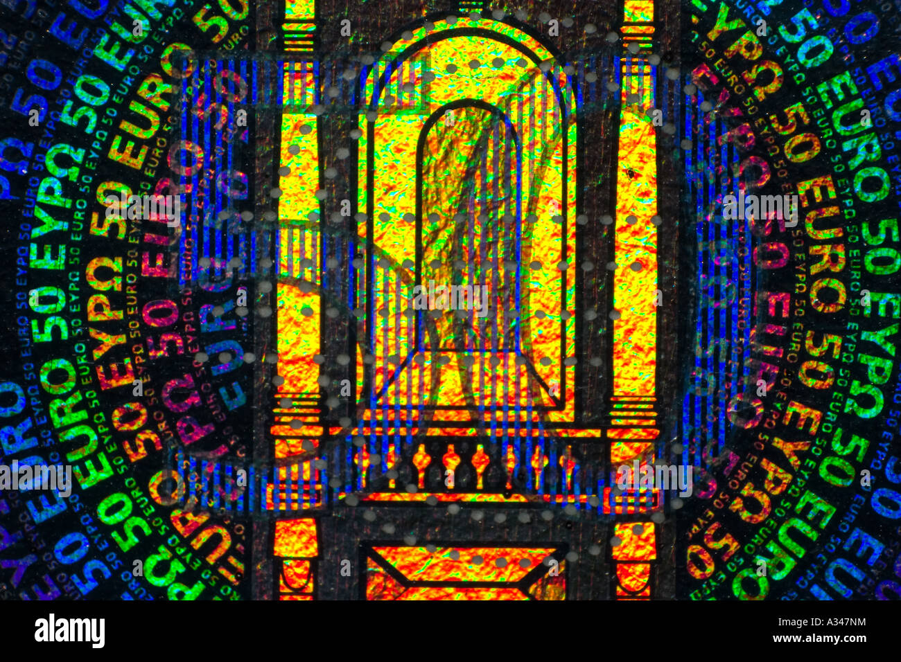 50 euro note hologram euro hi-res stock photography and images - Alamy