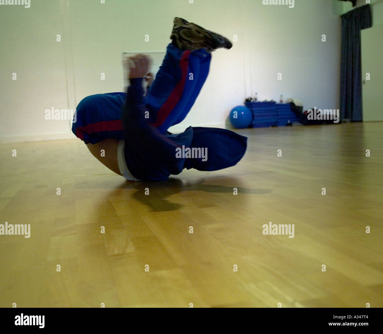 Break dancer, England Stock Photo - Alamy
