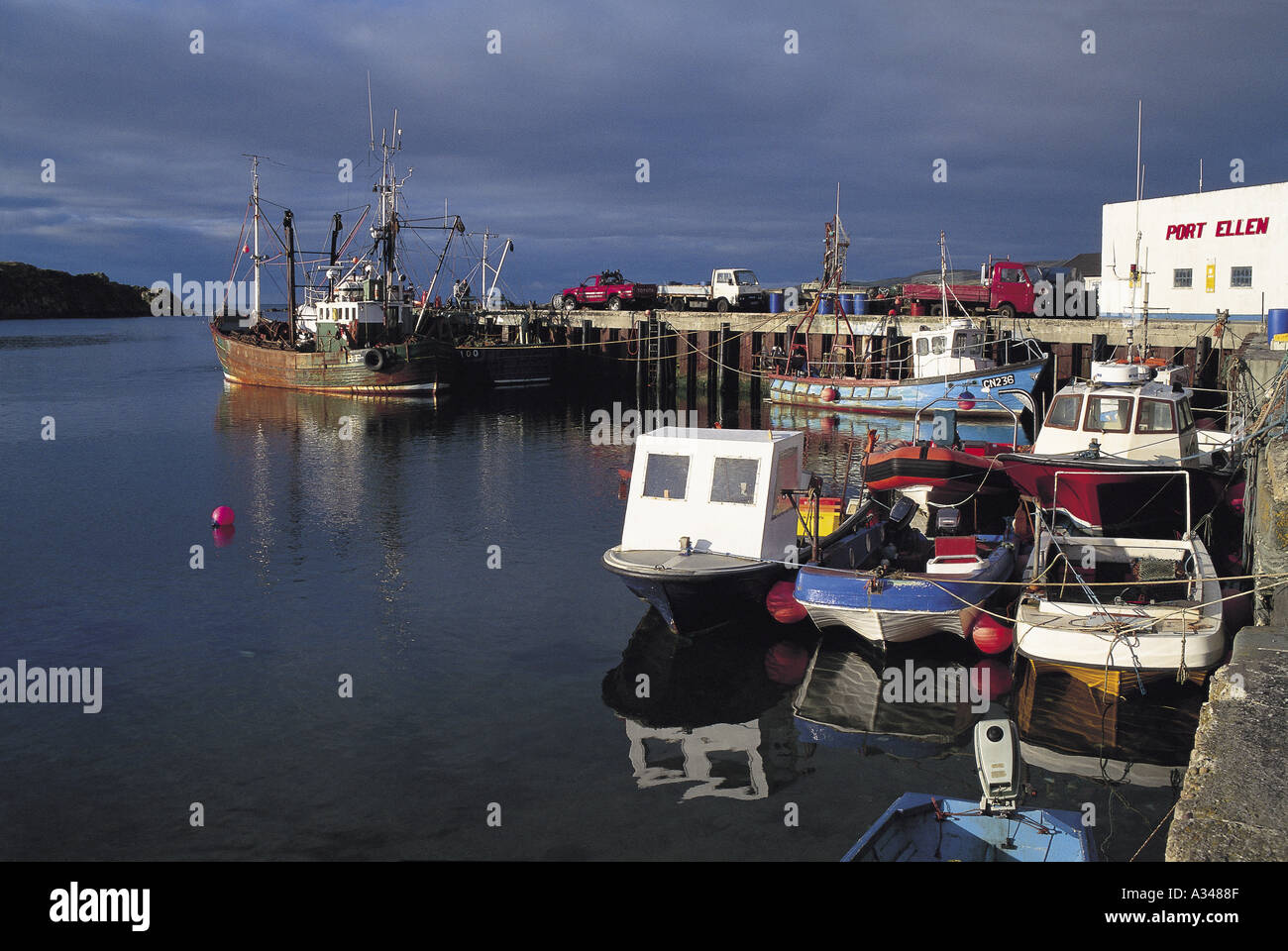 Port Ellen Harbour Stock Photo - Alamy