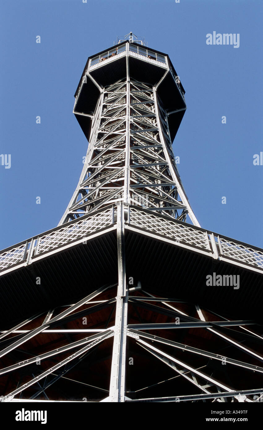 Petrin tower Prague Czech Republic Stock Photo - Alamy