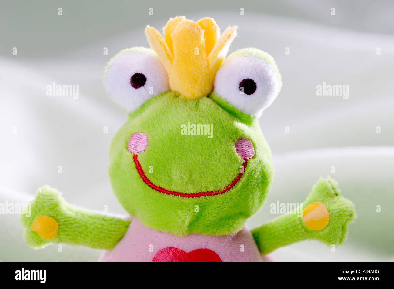 Stuffed frog close up Stock Photo - Alamy