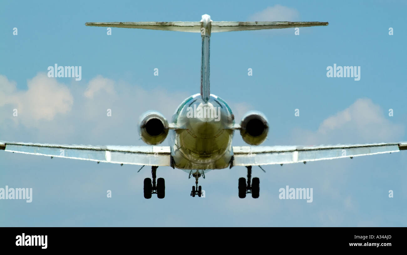 Embraer ERJ 145 rear view Stock Photo - Alamy