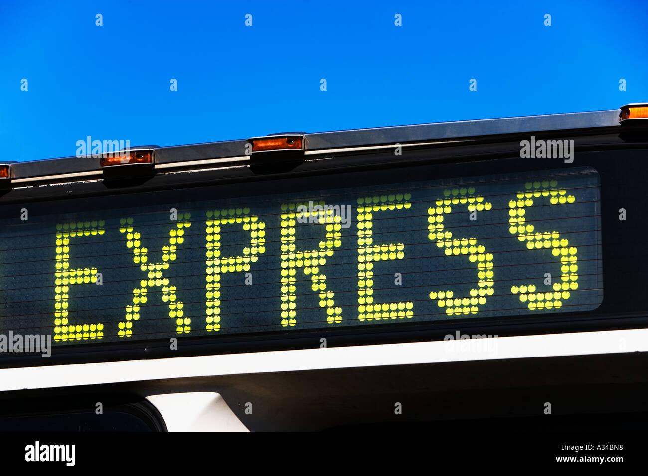 BUS SIGN, EXPRESS Stock Photo - Alamy