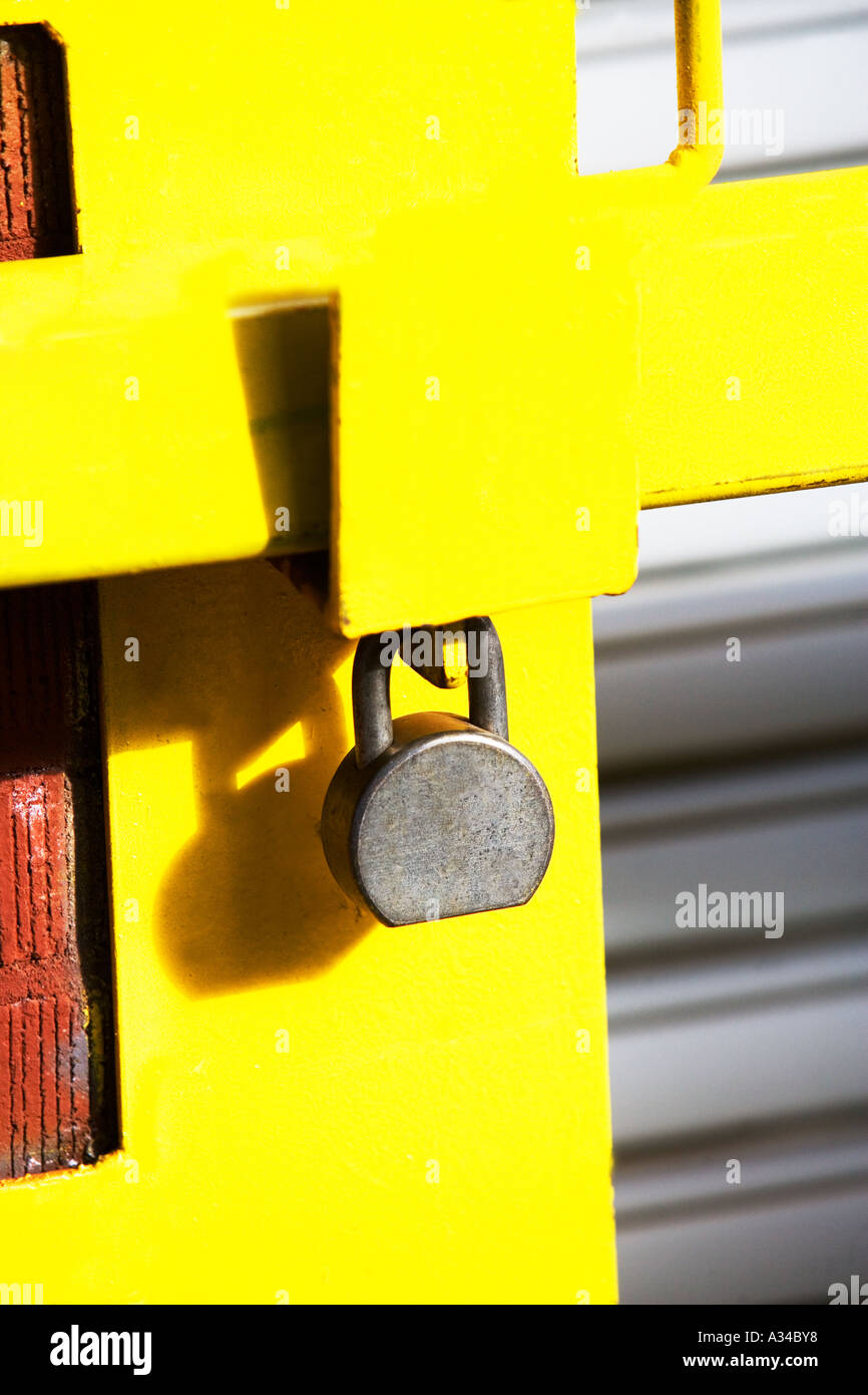 LOCK ON GATE Stock Photo - Alamy