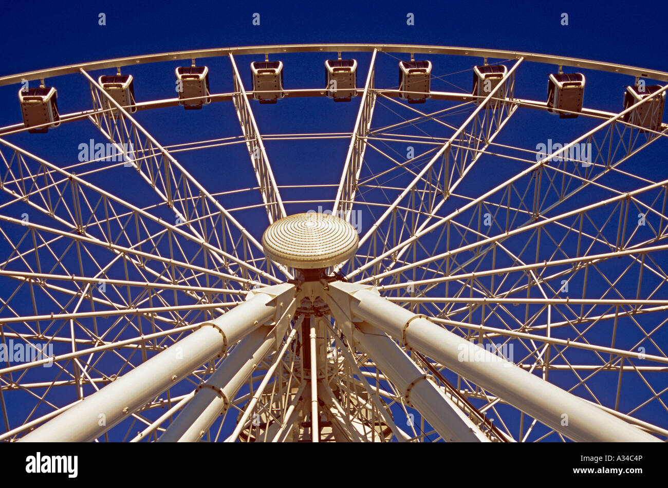 The Wheel of Seville, Prado de San Sebastian, Seville, Spain Stock ...