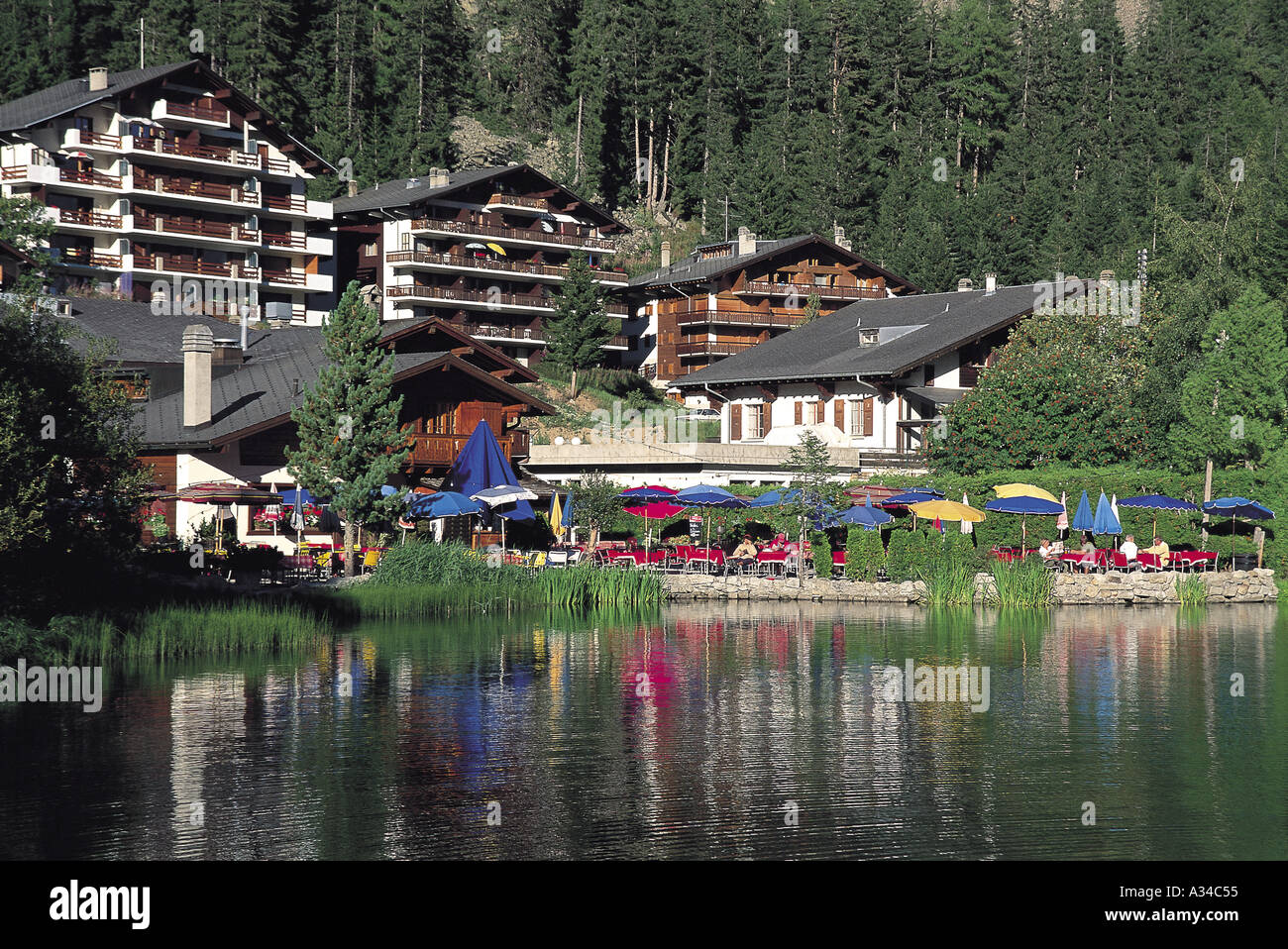 Champex lake hi-res stock photography and images - Alamy