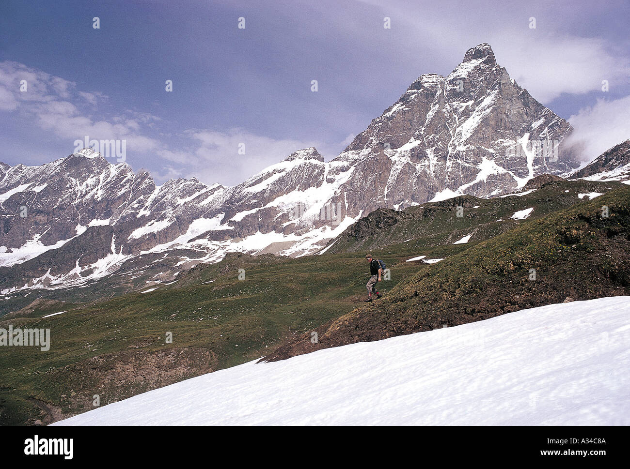 Matterhorn south face hi-res stock photography and images - Alamy