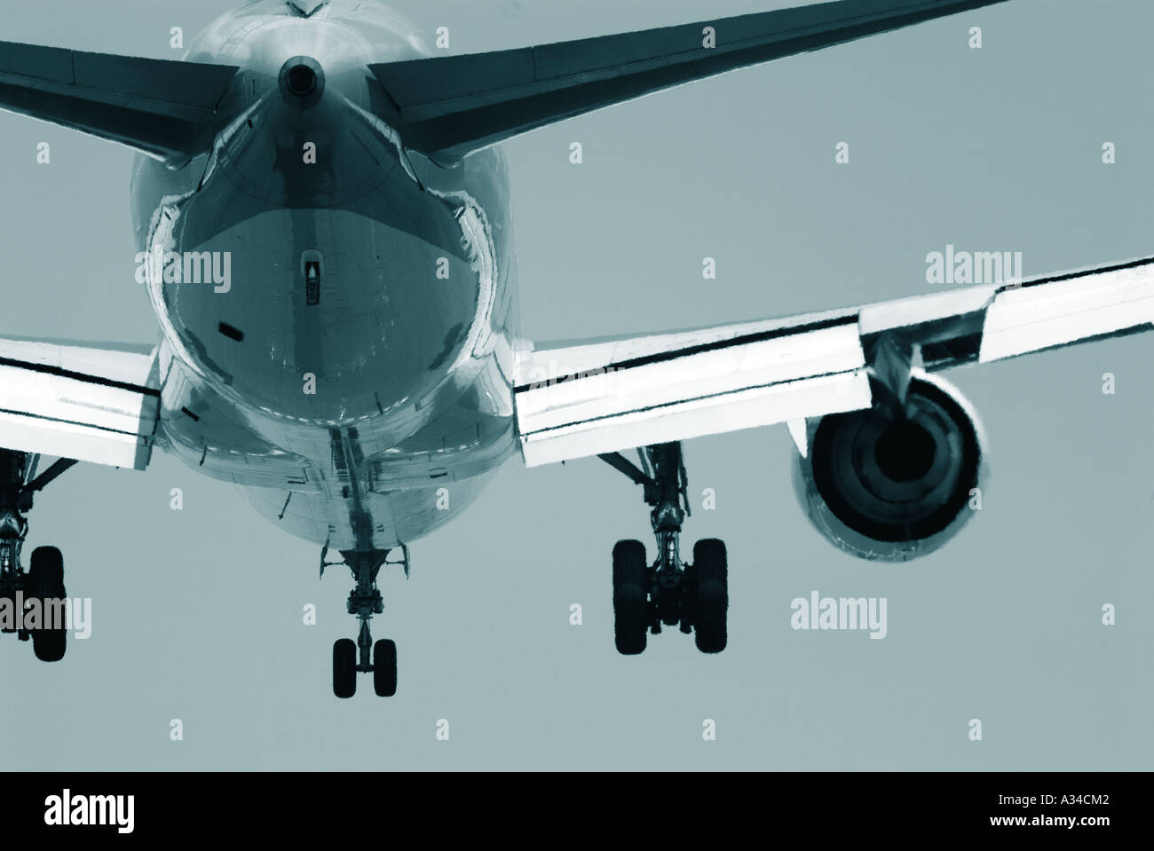 Airbus wing detail Stock Photo - Alamy