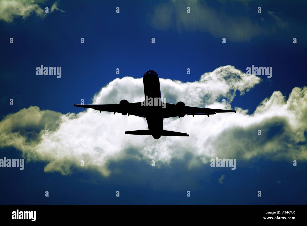 Airbus A320 flying in clouds Stock Photo - Alamy