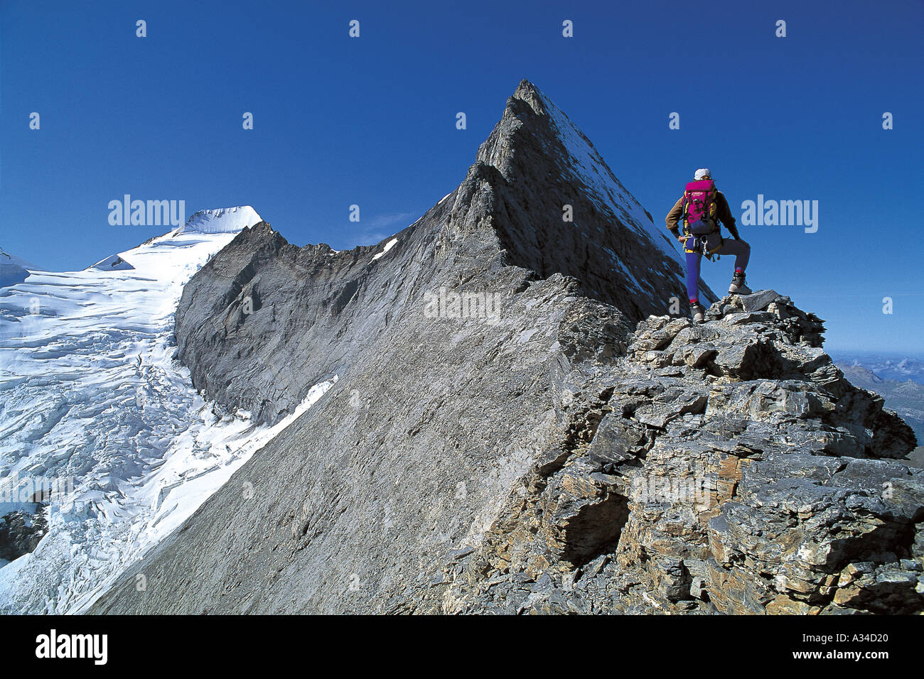 Mittellegi ridge hi-res stock photography and images - Alamy