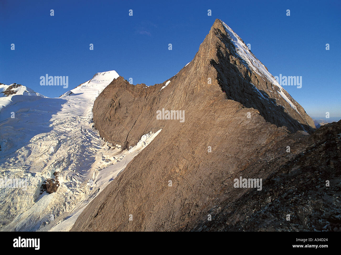 The mittellegi ridge on the eiger hi-res stock photography and images ...