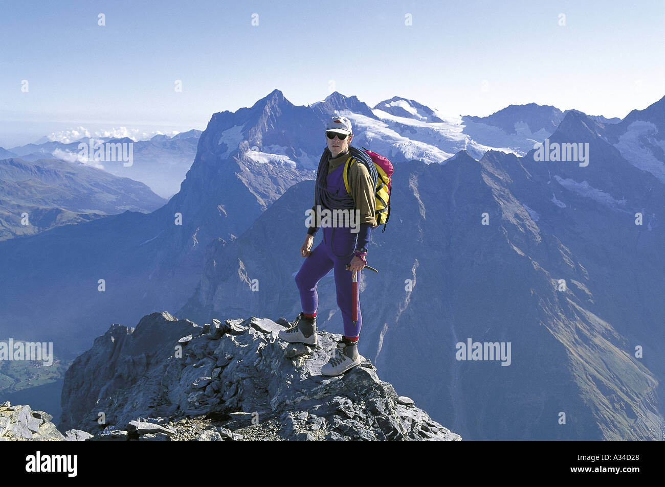 The mittellegi ridge on the eiger hi-res stock photography and images ...