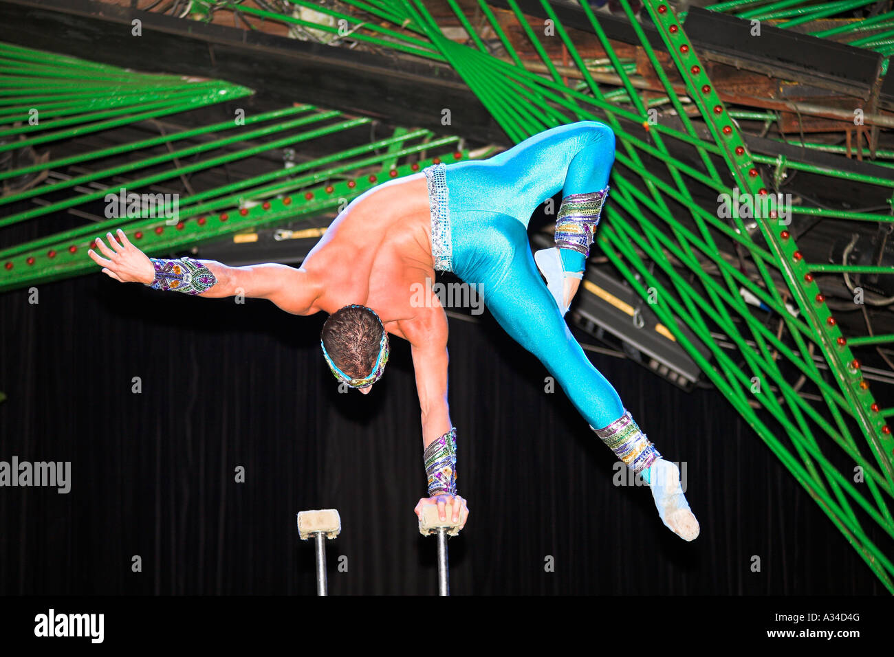 Acrobat performing at La Tropicana nightclub, Havana, Cuba Stock Photo ...