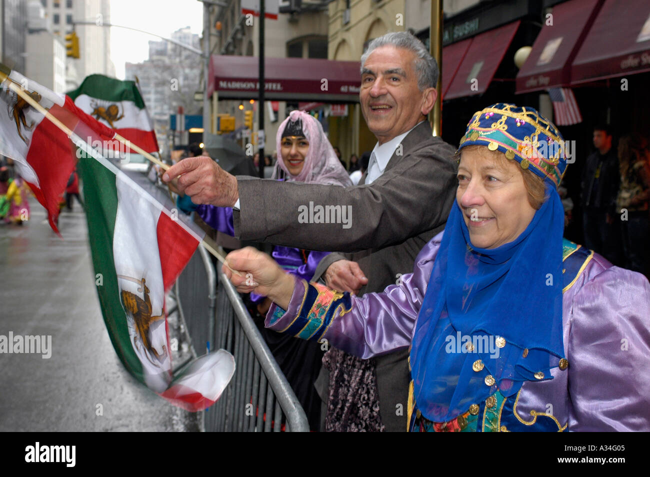 Iranian Americans gather for the Iranian Persian Parade on Madison Ave ...