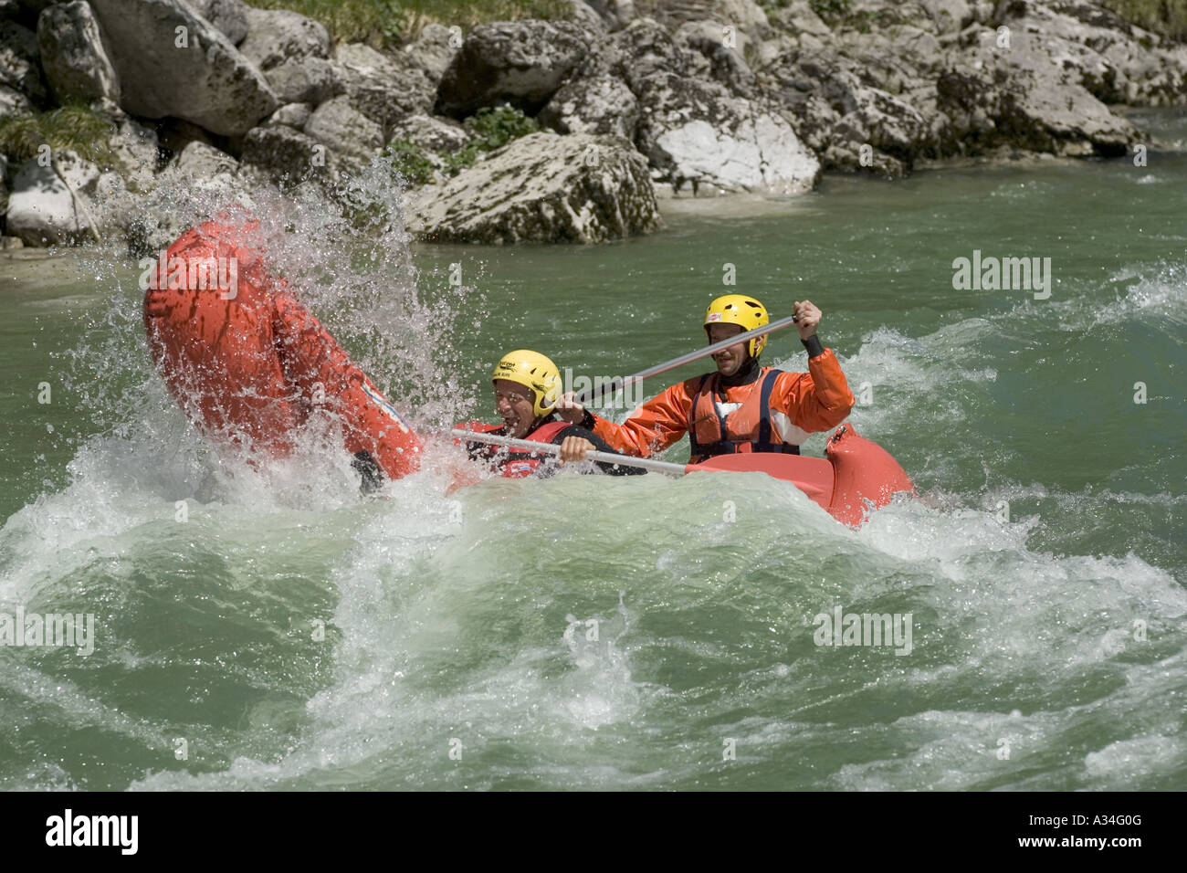 Canyoning - Rafting Stock Photo - Alamy