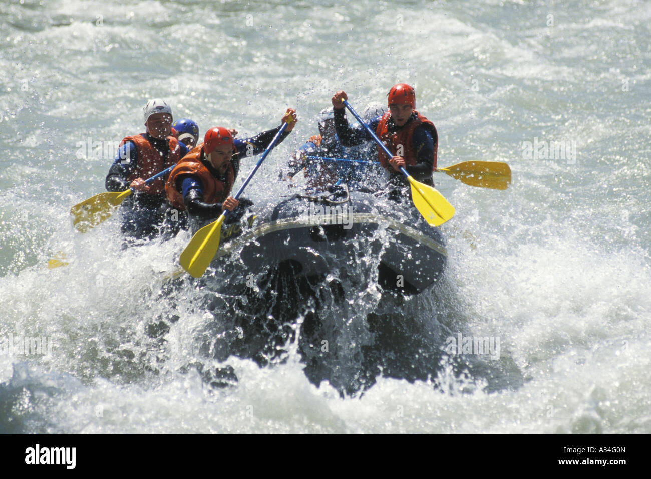 Canyoning - Rafting Stock Photo - Alamy