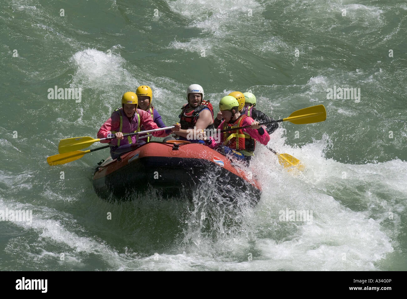 Canyoning - Rafting Stock Photo - Alamy