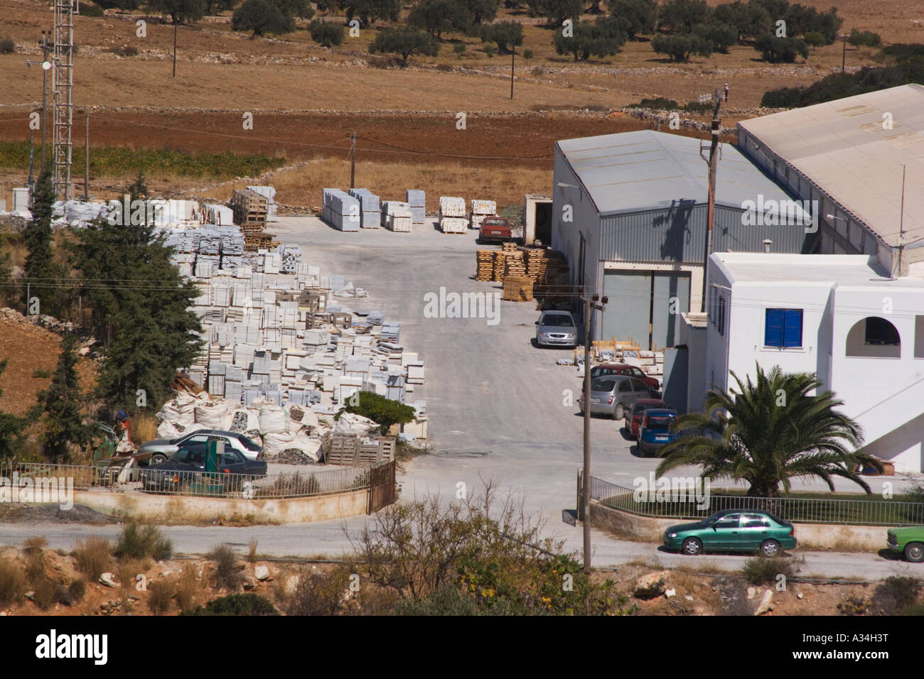 Greek island paros marble quarry hi-res stock photography and images ...