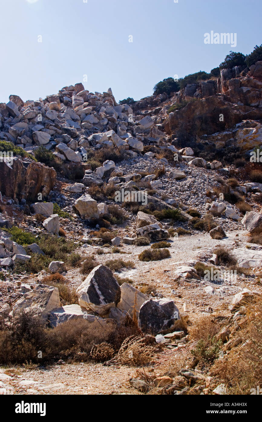 Greek Island Paros ancient marble quarry Stock Photo - Alamy