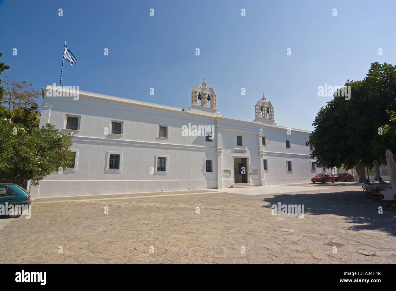 Greek Island Paros Parikia Paros Church of 100 doors Stock Photo - Alamy