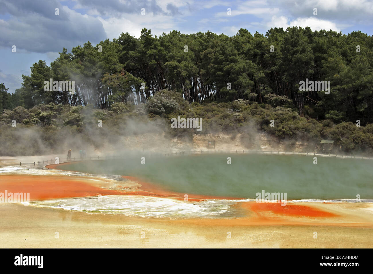 Champagne Pool in the Thermal Wonderland, New Zealand Stock Photo - Alamy