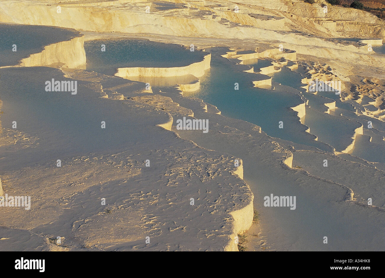The naturally formed hot spring baths in Turkey Stock Photo - Alamy