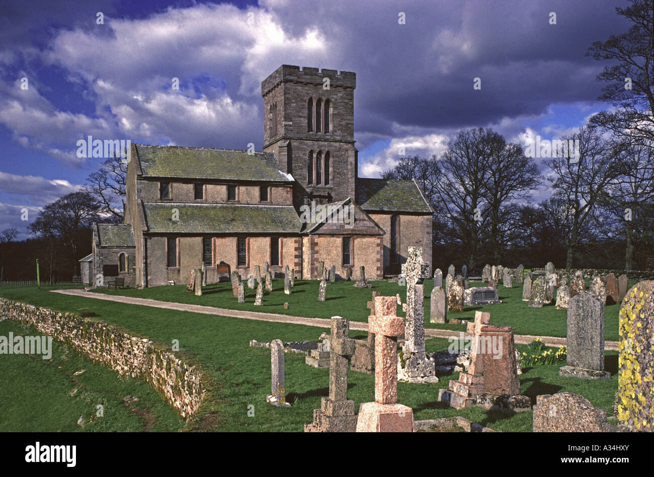 Church of Saint Michael, Lowther. Lake District National Park, Cumbria ...