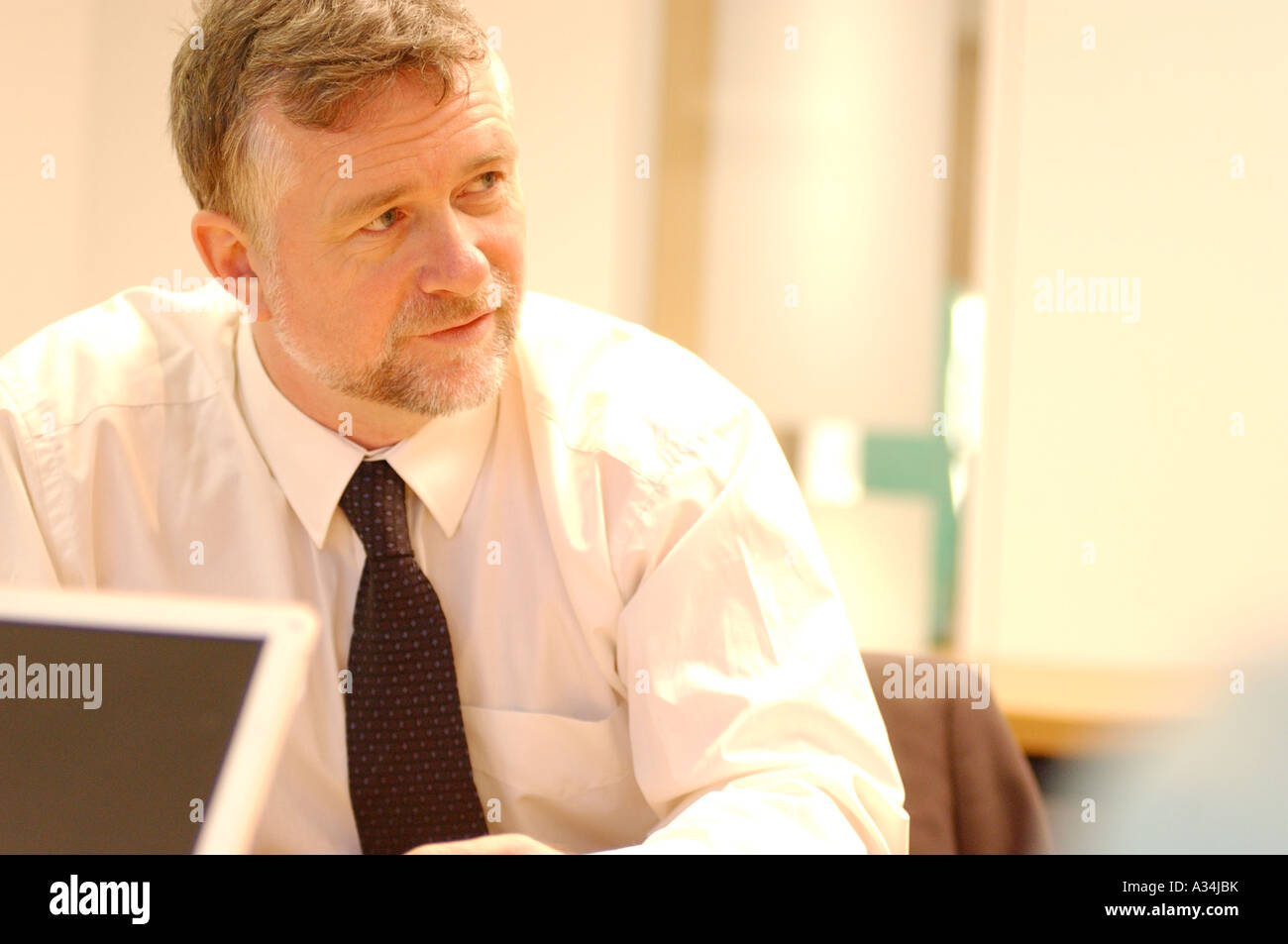 Royalty free photograph of British business man in meeting London UK ...