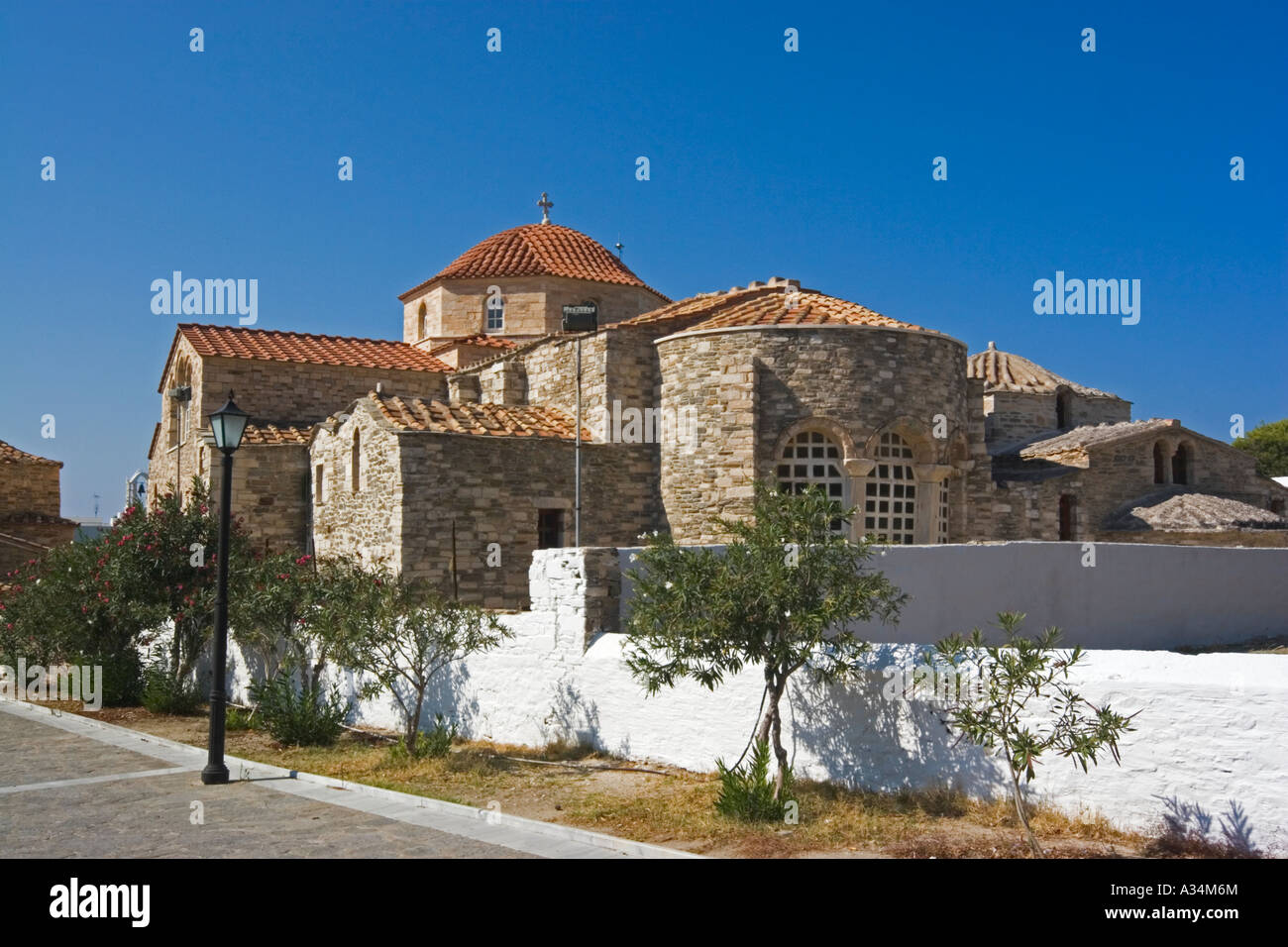 Greek Island Paros Parikia Paros church of 100 doors Stock Photo - Alamy