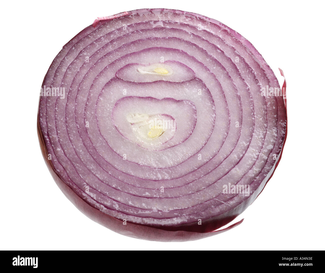 Sliced Red Onion Stock Photo - Alamy