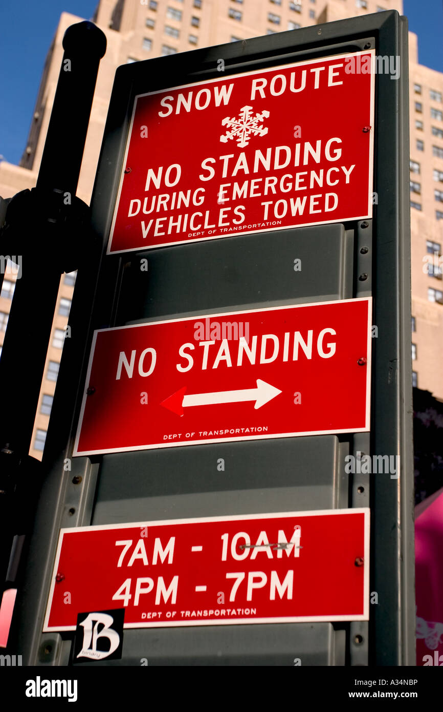 Directional signs with arrows pointing in opposite directions in new ...