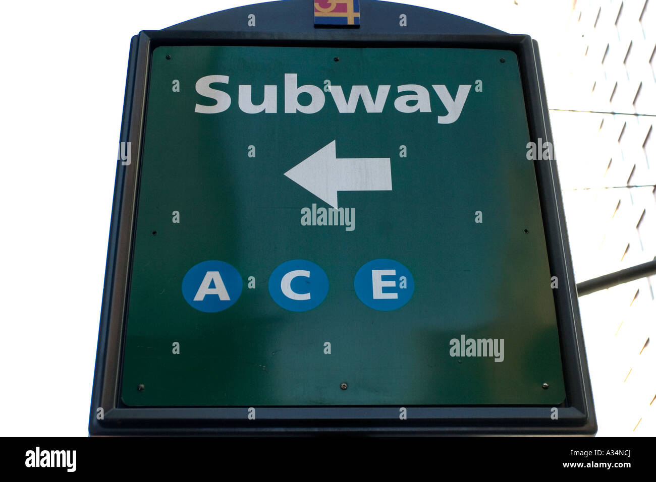 subway entry new york Stock Photo - Alamy