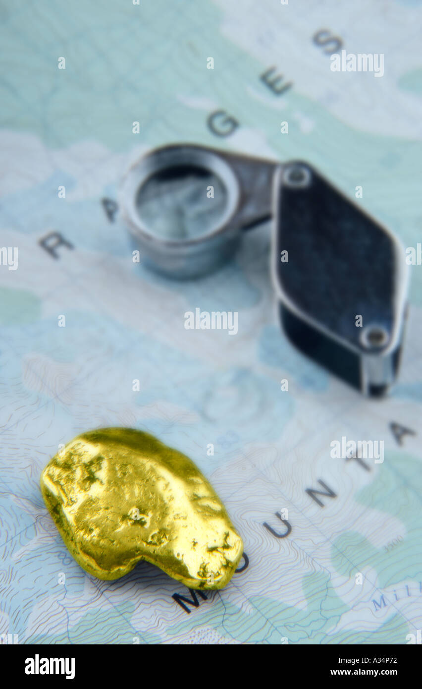 British gold map gold map hi-res stock photography and images - Alamy