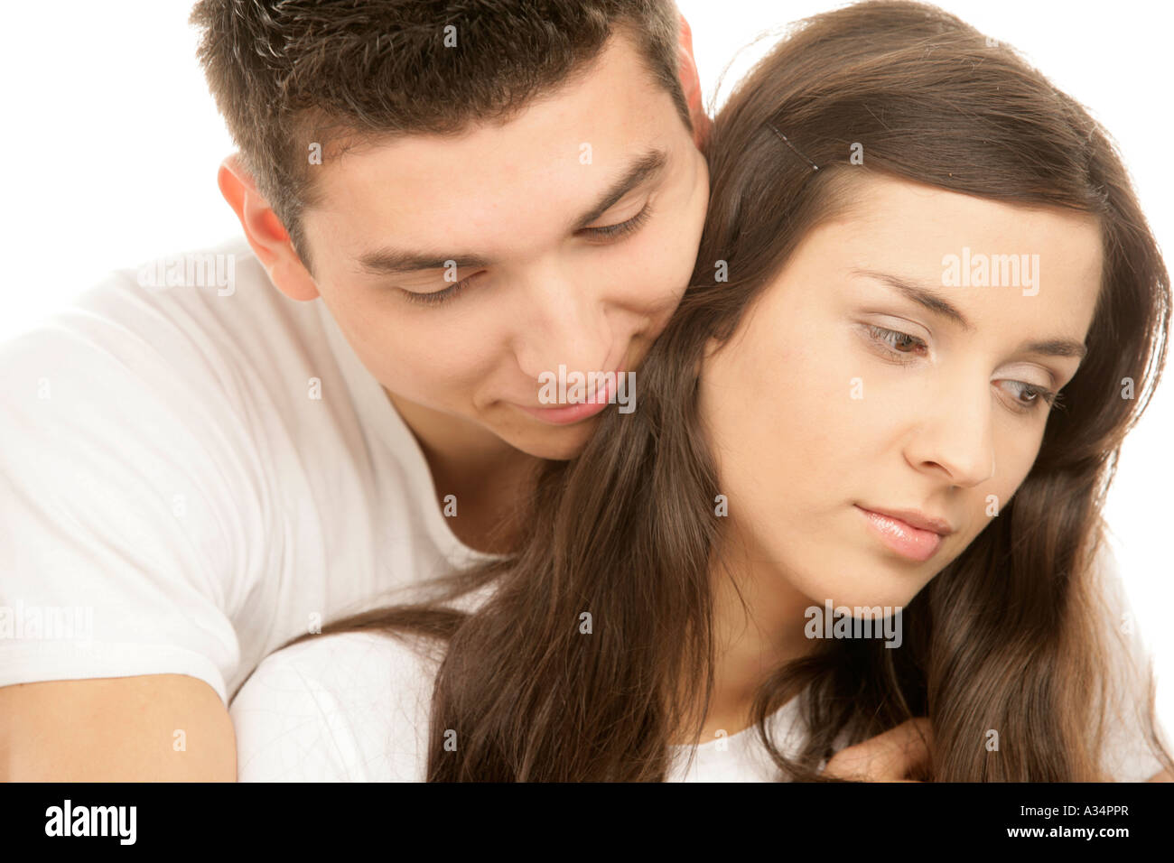 Couple grief sad embrace hi-res stock photography and images - Alamy