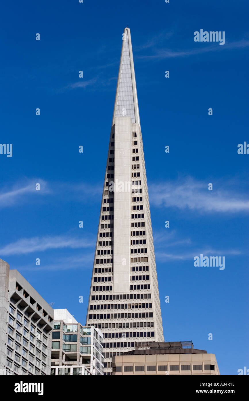Transamerica Pyramid Building San Francisco California USA Stock Photo ...