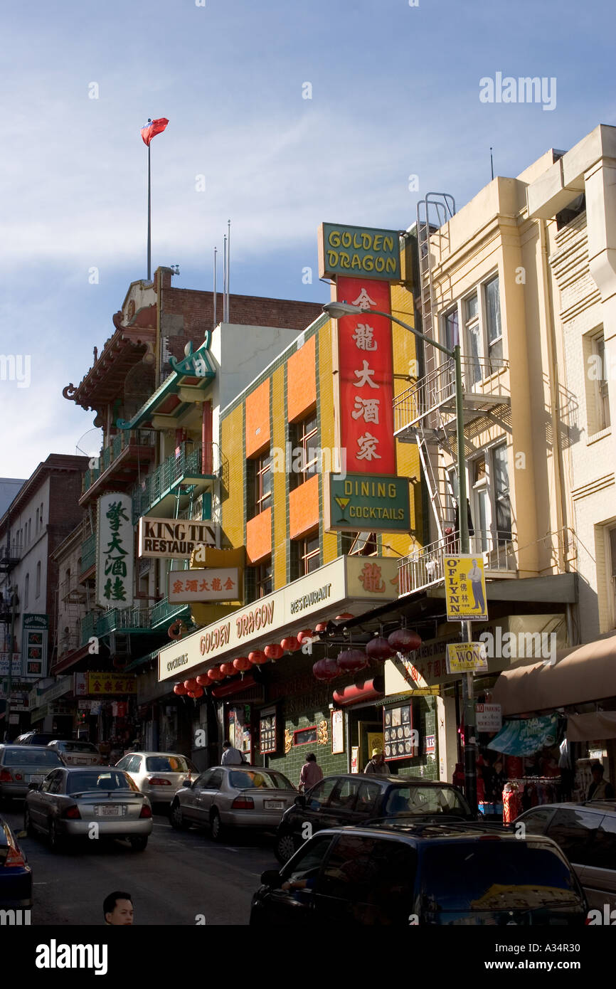 Golden dragon restaurant chinatown san hi-res stock photography and ...