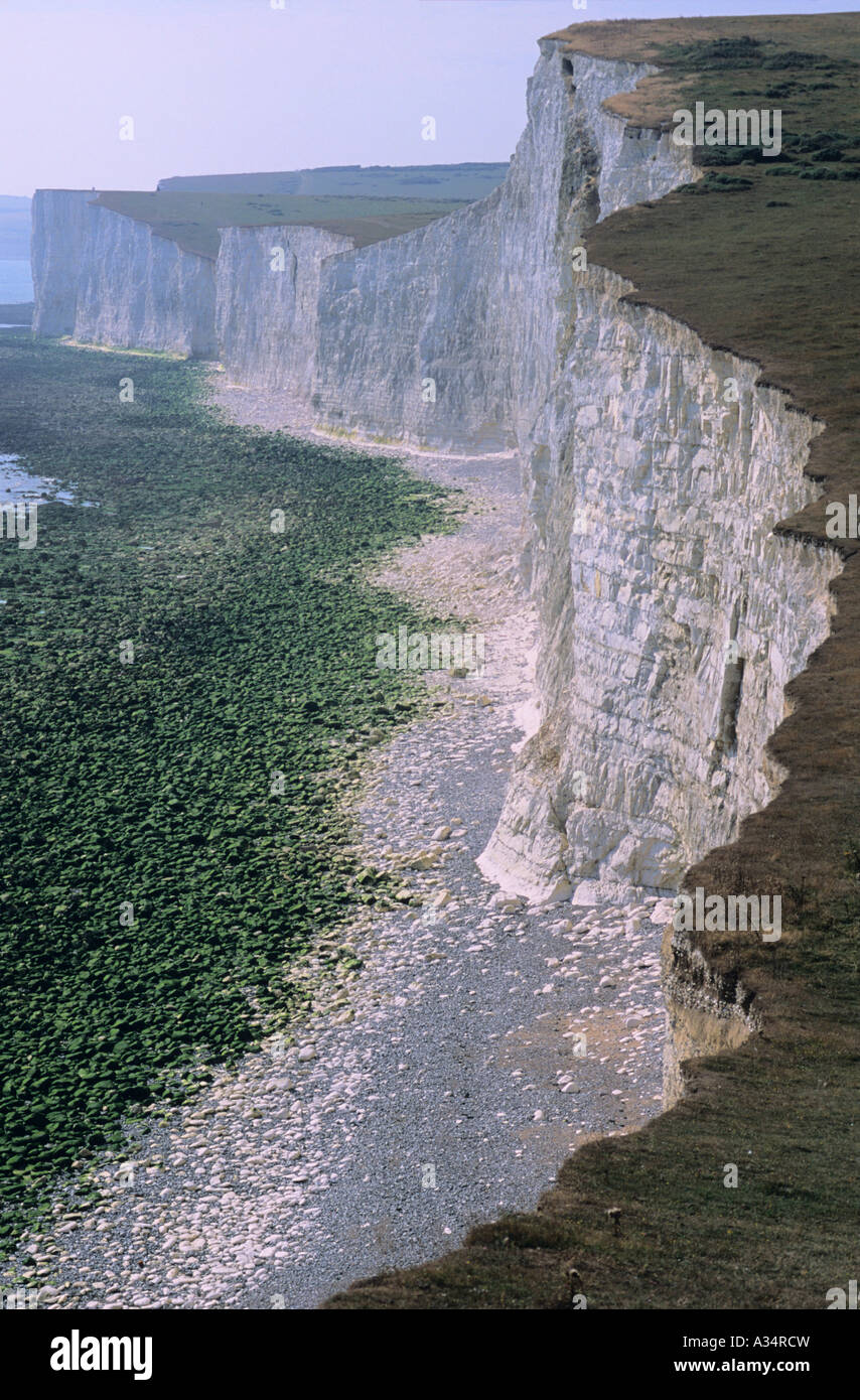 The Seven Sisters chalk cliffs, Eastbourne, Sussex, UK Stock Photo - Alamy