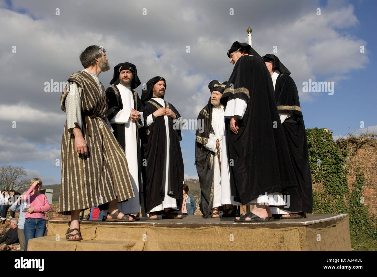 Judas regrets betraying Jesus Prestbury Passion Play 2005 St Mary ...