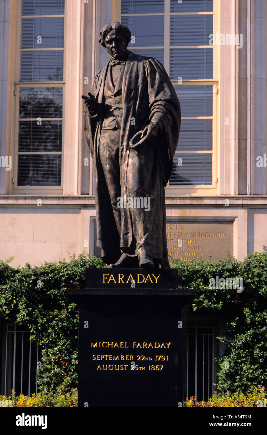 Michael Faraday statue, Savoy Place, City of Westminster, London, UK ...