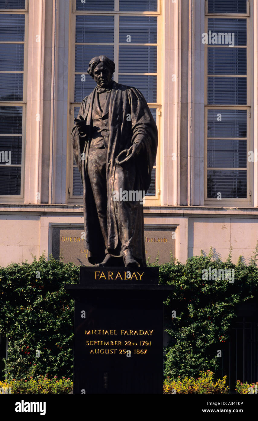 Michael Faraday statue, Savoy Place, City of Westminster, London, UK ...