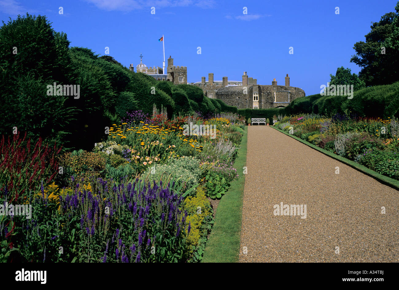 The Broad Walk, Walmer Castle, Kent, UK Stock Photo - Alamy
