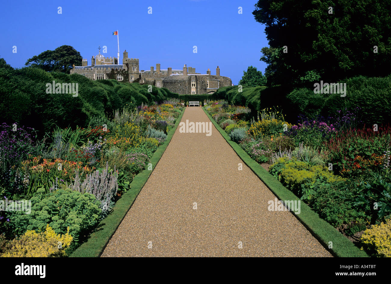 The Broad Walk, Walmer Castle, Kent, UK Stock Photo - Alamy