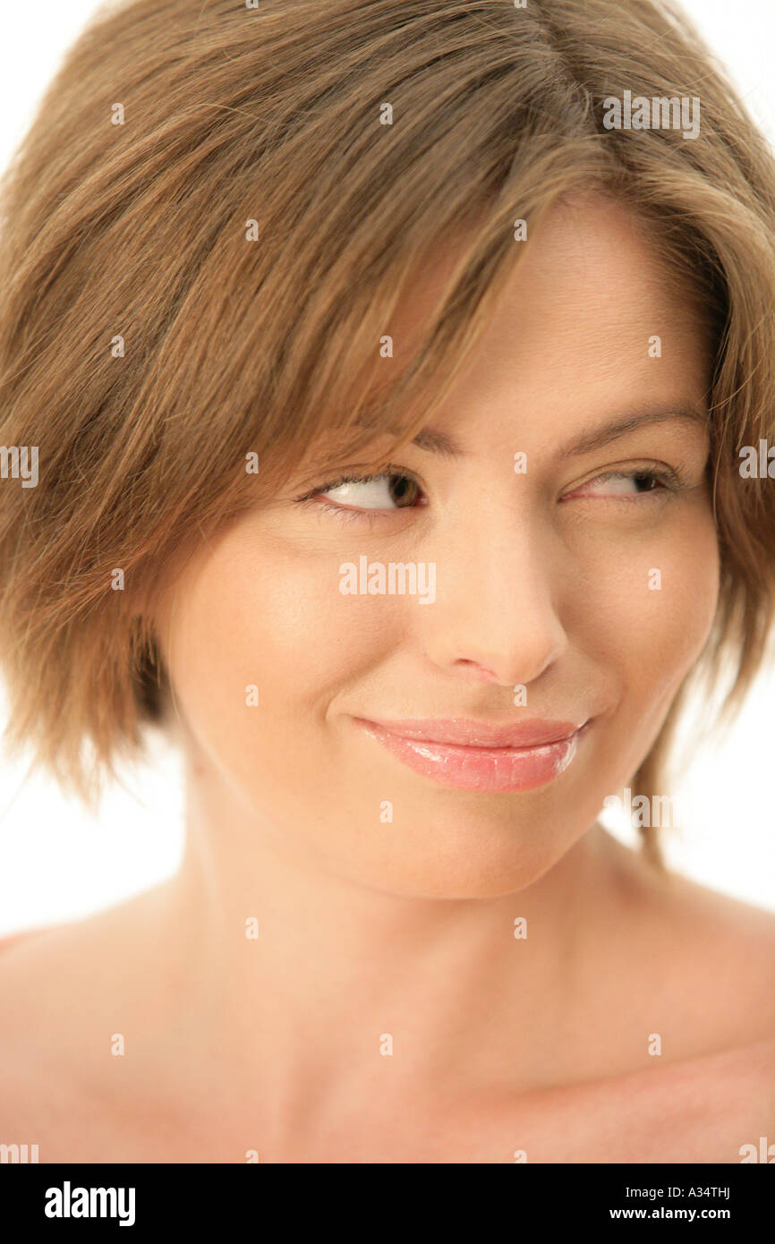 Dullness woman face hi-res stock photography and images - Alamy