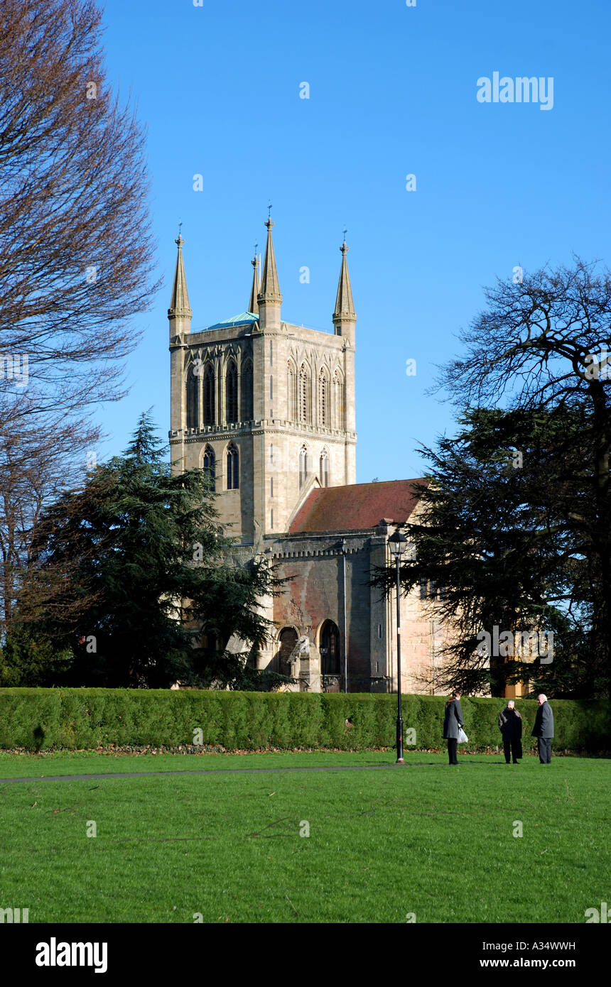 Pershore abbey blue sky hi-res stock photography and images - Alamy