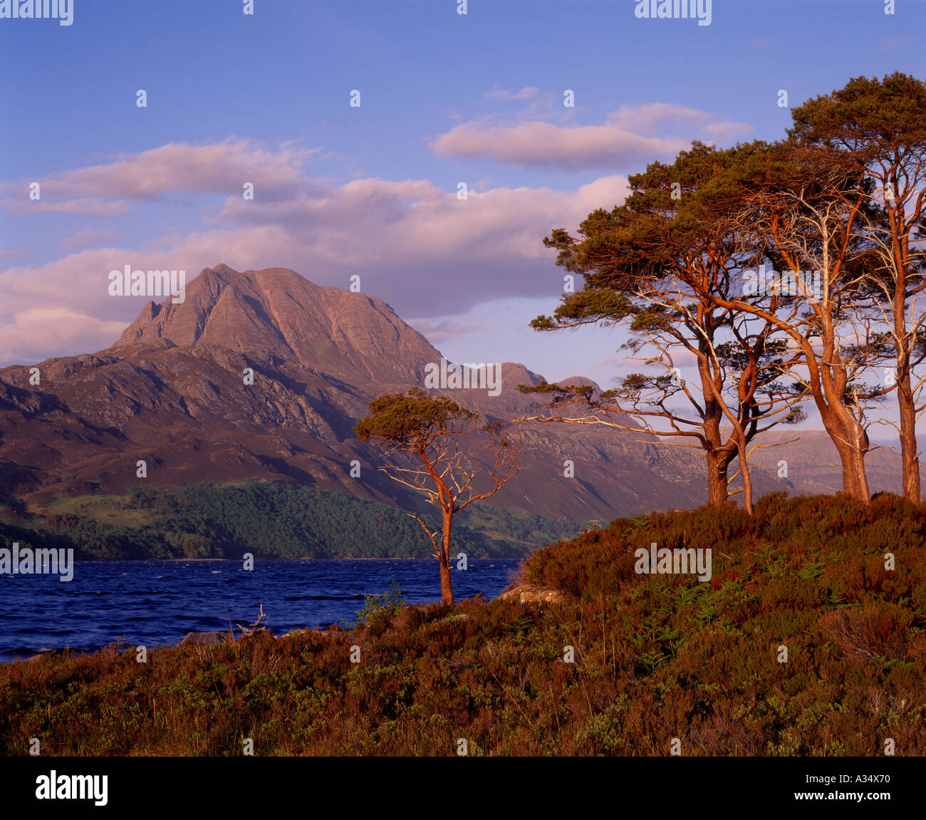 Loch Maree and Slioch, near Kinlochewe, Ross and Cromarty, Highland ...