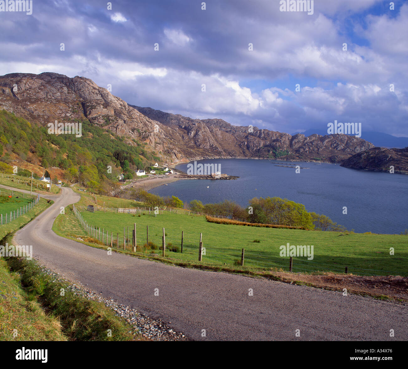 Loch Diabaig and Lower Diabaig, Torridon, Ross and Cromarty, Highland ...